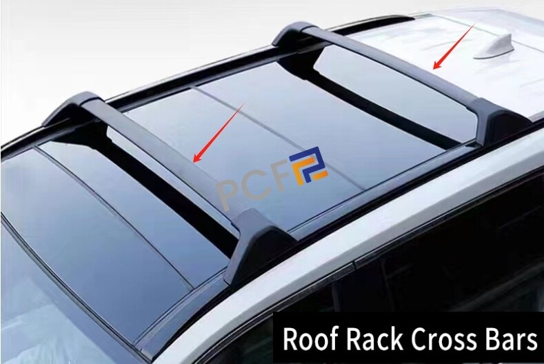 for 2023 2024 Toyota bZ4X Black Aluminum Roof transverse Rack Rail ...