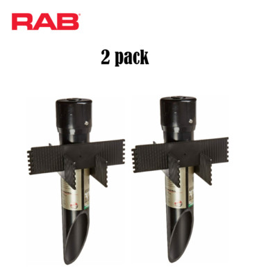 RAB Lighting MP19B Mighty Post, 3" Diameter x 19" Height, Black - 2 ...