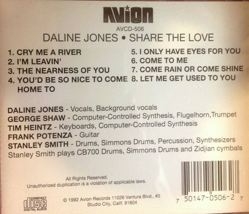 Daline Jones Share the Love Import (CD) | eBay