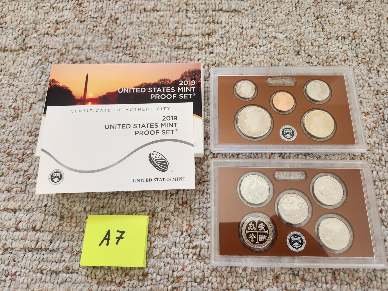 A7 - Lot of 2 US Mint Proof Sets | 2018-2019 | Original Government ...
