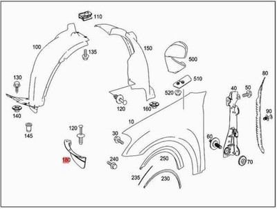 Genuine MERCEDES W164 X164 GL-CLASS X164 M-CLASS W164 Cover 1648841322 ...