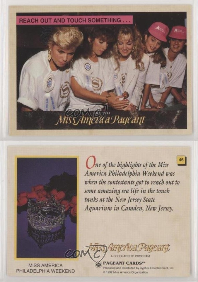 1992 Miss America Pageant Cards Reach Out and Touch Something… #46 0b5 ...