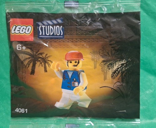 LEGO 4061 Studios 2001 Jurassic Park III Director Assistant Mini Figure ...