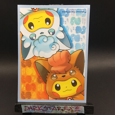 x1 Alolan Vulpix Poncho Pikachu Box Sleeve Pokemon Center Japan New ...