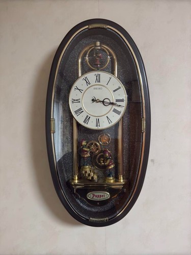 SEIKO Puppet RE506B Pendulum clock that plays 4 melodies Working Rare ...