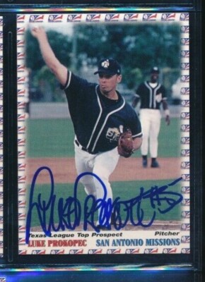 1999 Grandstand Texas League Luke Prokopec signed auto autograph ...