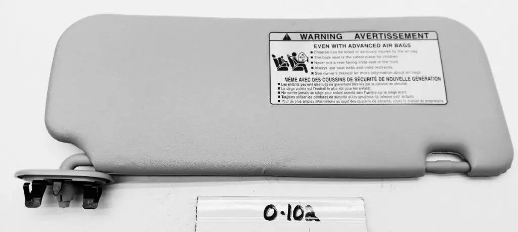 New OEM Sun Visor Gray 2003-2008 Pontiac Vibe Toyota Matrix Corolla ...