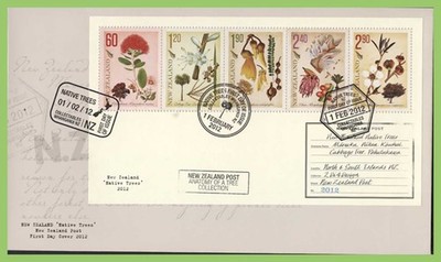 New Zealand 2012 Native Trees miniature sheet on First Day Cover | eBay UK
