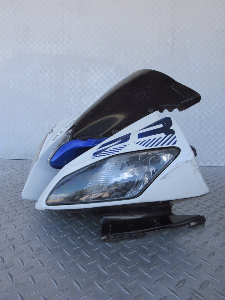 2009 09 YAMAHA YZFR6 YZF R6 FRONT UPPER NOSE FAIRING WITH HEADLIGHT | eBay