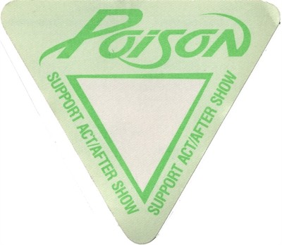 Poison 1988 Open Up and Say Ahh concert tour After Show Backstage Pass ...