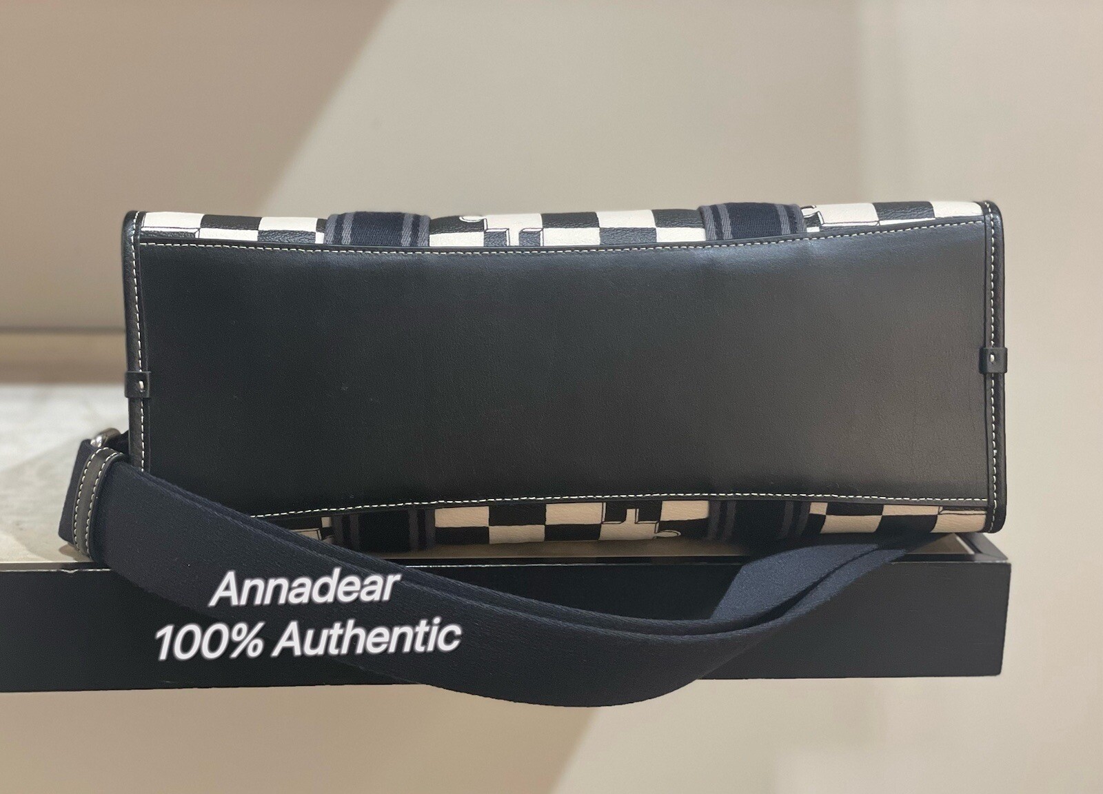 NWT Coach Smith Tote With Checkerboard Print CR101 Silver/Black/Chalk ...