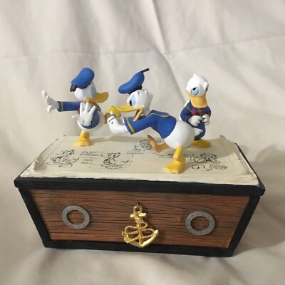 Disney Donald Duck Blue Sailor Figure Model Sheet Jewelry Drawer Statue ...