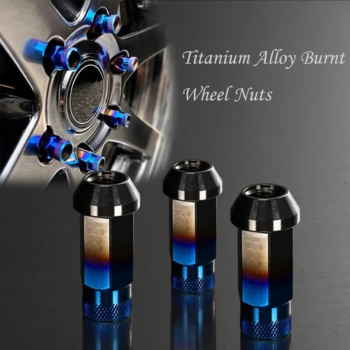 1 set Titanium Alloy Burnt Wheel Nuts M12 M14 Wheel Lug Nut for Toyota ...