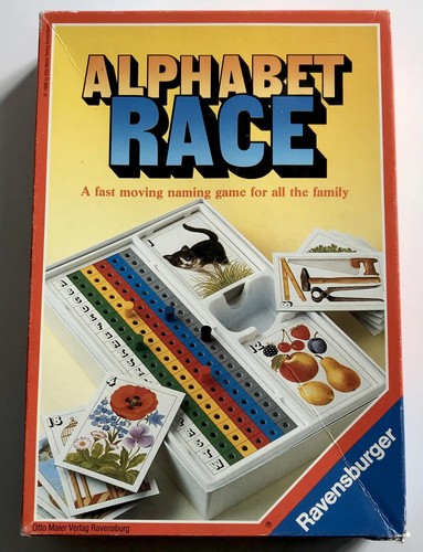 VINTAGE ALPHABET RACE BOARD GAME 1986 ALL COMPLETE RAVENSBURGER | eBay ...