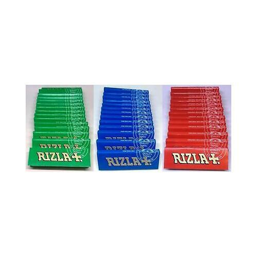 Genuine RIZLA * GREEN RED BLUE * Cigarette Regular Size Rolling Paper ...