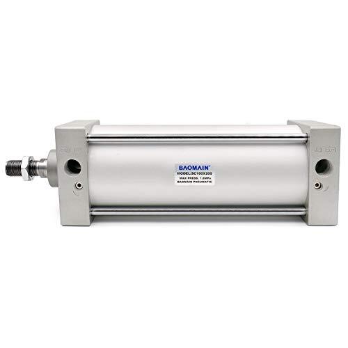Baomain Pneumatic Air Cylinder SC 100 x 200 PT1/2 Bore 4" Stroke 8 ...