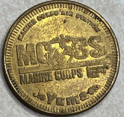 The Marine Corps Air Station Yuma AZ Arcade Pinball Jukebox Trade Token ...