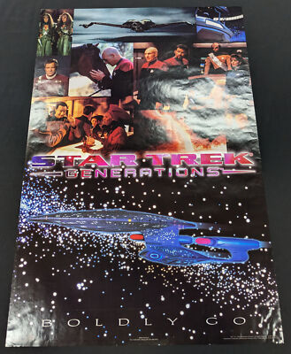 1x RJ0167: Star Trek: Generations: Boldly Go: Poster Pictured ...