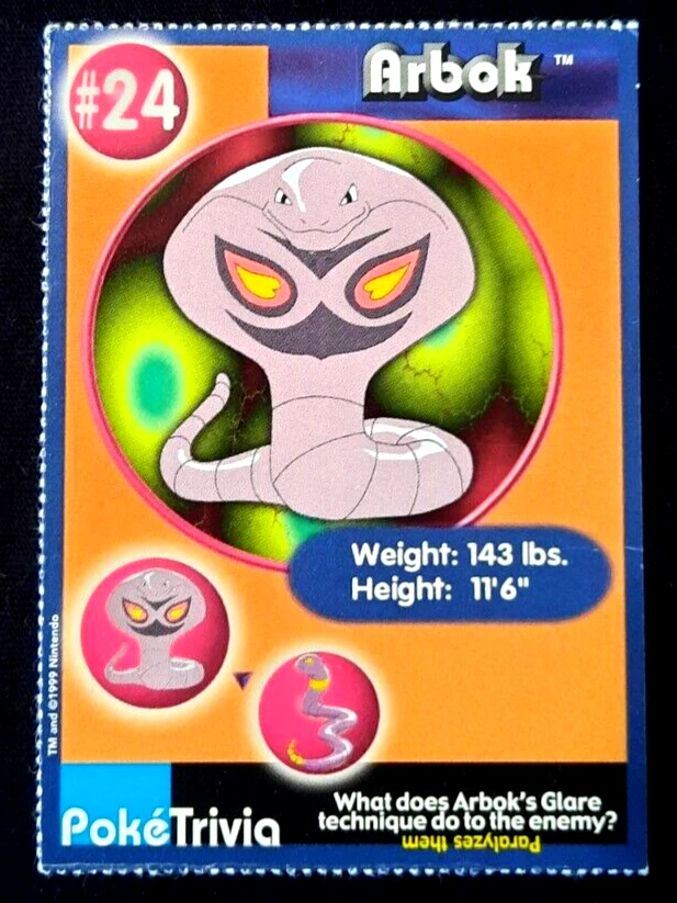 Arbok Mega Evolution Card