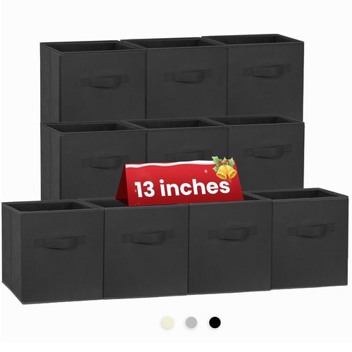 Large Storage Cubes 13 Inch Cube Storage Bins For Shelves Closet ...