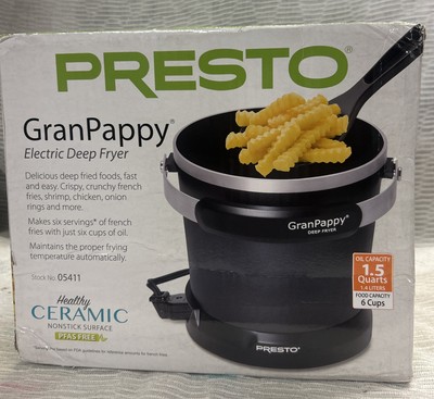 Presto GranPappy Electric Deep Fryer - 6-Cup food capacity ( Free ...