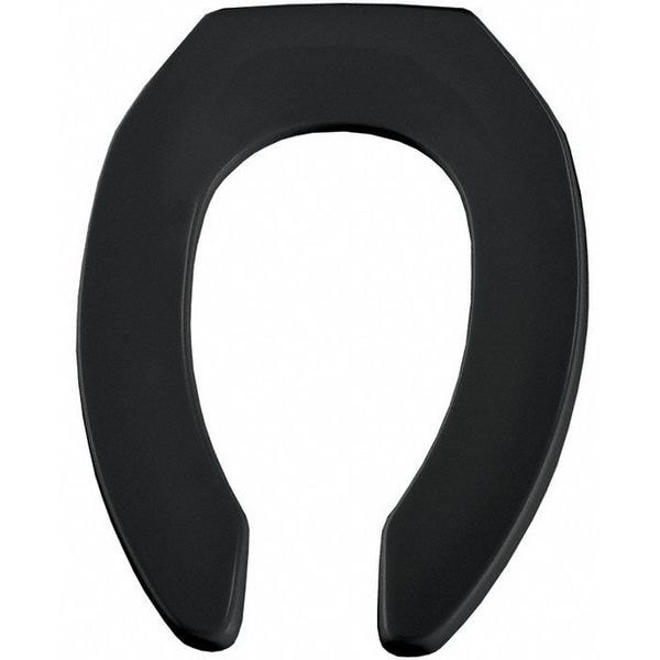 Bemis 1955Ct-047 Toilet Seat Without Cover, Plastic, Elongated, Black ...
