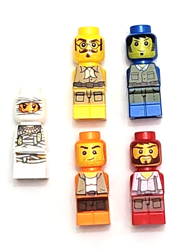 Lego Microfigure Lot - 5 Ramses Return Micro Figure Game Pieces 3855 | eBay
