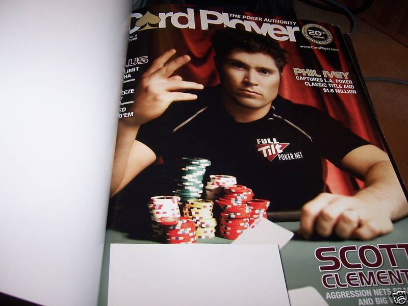 Card Player Magazine 4/1/2008 Scott Clements Phil Ivey | eBay