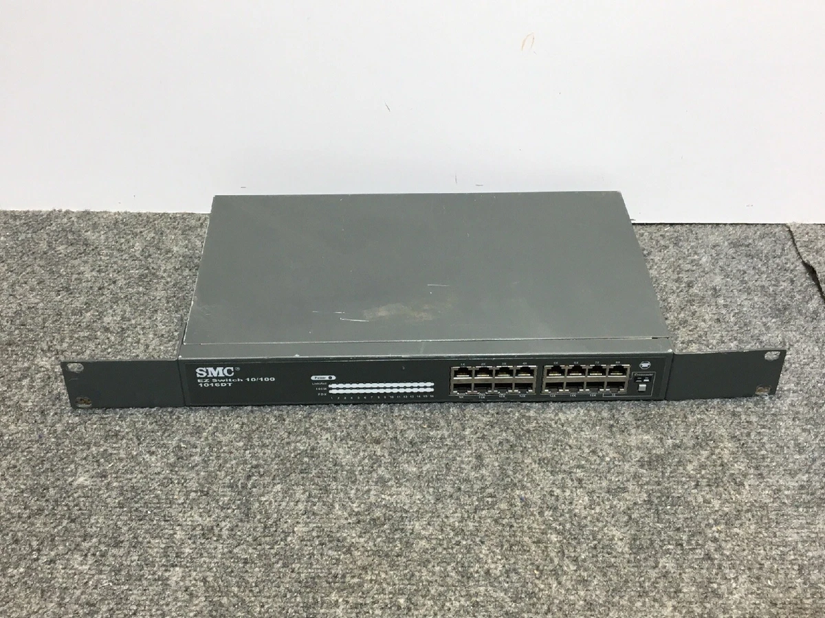 SMC EZ Switch 10/100 SMC-EZ1024DT 24-Port With Rack Mount, 57% OFF