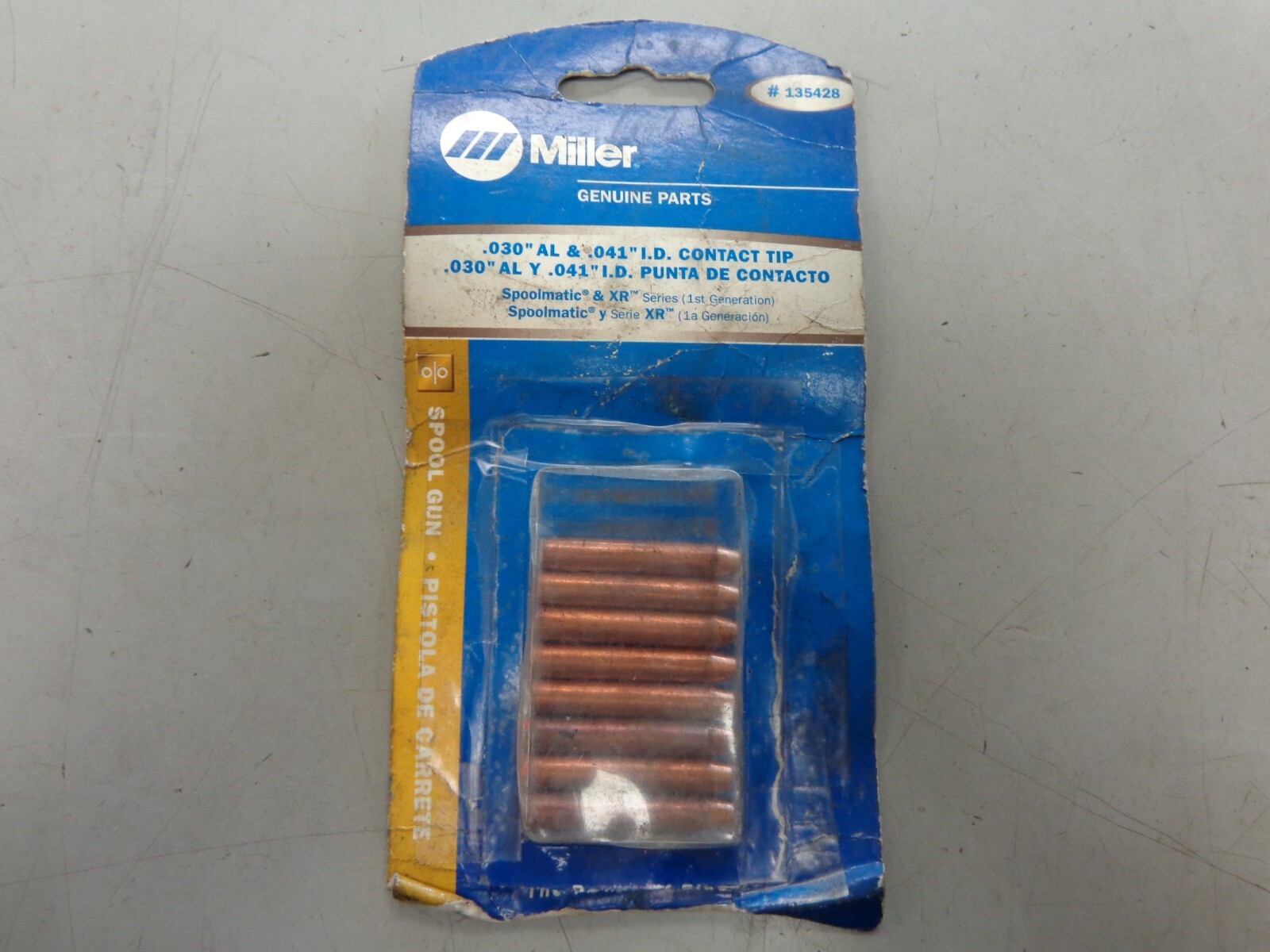 (8)- Miller Spoolmatic & XR 1st Generation Contact Tips .030- Part ...