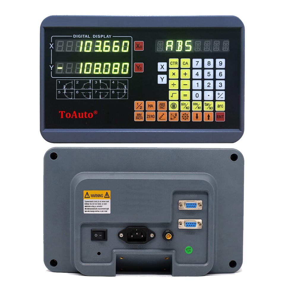 ToAuto 5um Linear Scale 100-1000MM Linear Glass Scales for Bridgeport ...