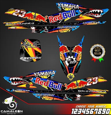 Yamaha VX WaveRunner Deluxe Series 1100R Pro Graphics kit stickers ...