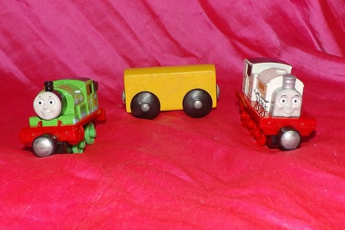 🌈 LOT OF 3 THOMAS AND FRIENDS PERCY, STANLEY, WOODEN TRAIN ENGINE BOX ...