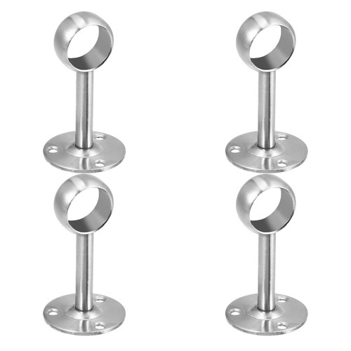 Wardrobe Pipe Bracket, 26mm Dia, 85mm Height, Wall Mounting Rail Rod ...