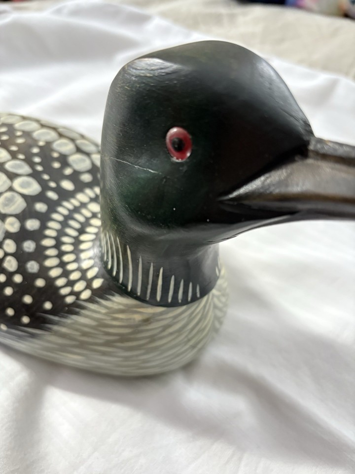L.L.Bean Wooden Loon Bird Figurine Collectible | eBay