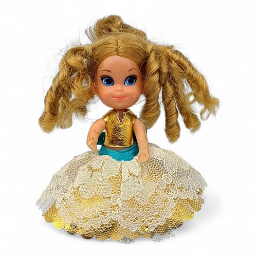 Vintage 1970 Mattel Liddle Kiddles LADY LACE 3" Doll Tea Party Blonde ...