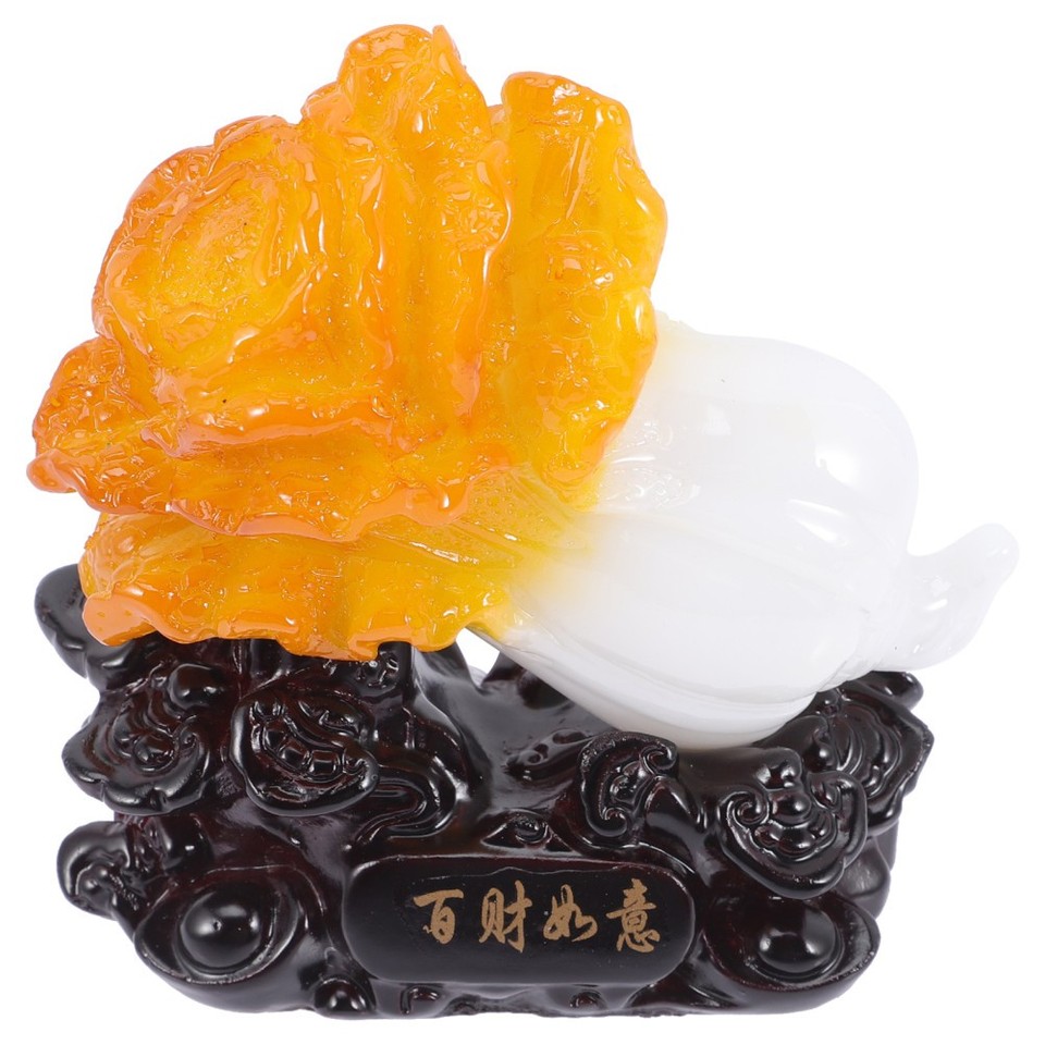 Luck Resin Crafts Home Decoration Chinese Money Tree Figurine Cabbage ...