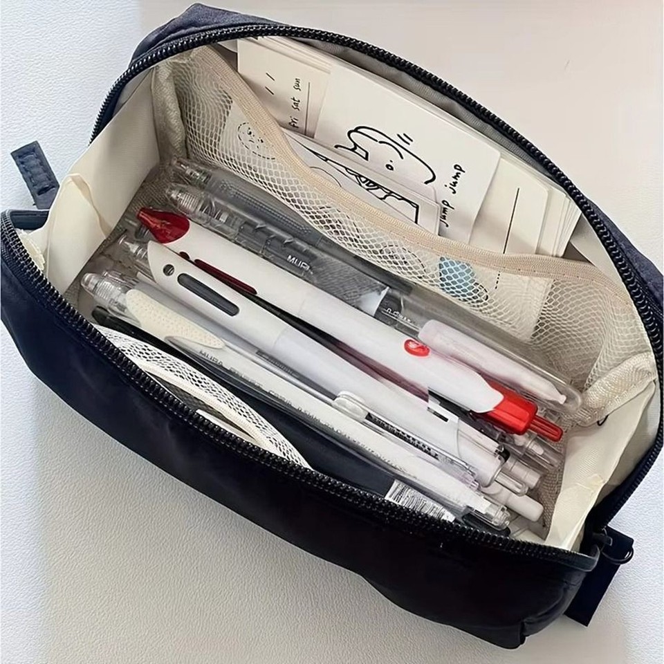 Portable Pencil Case Soft Touch Pen Pouch School Supplies | eBay UK