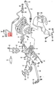 Genuine AUDI VW A4 allroad quattro Avant S4 Oil Pipe 059145771AC | eBay