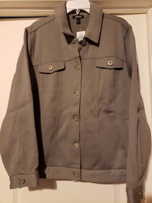 NWT Torrid Ladies Plus Sz 3 3xl Trucker Shacket Fleece Grey Jacket | eBay