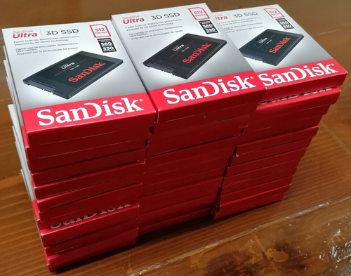Lot Of 38 BOX ONLY SanDisk Ultra 3D SSD 512 GB Boxes | eBay