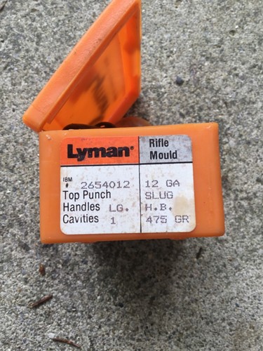 Lyman 2654012 12 ga Slug Mold H.B. 475 Gr. Single Cavity | eBay