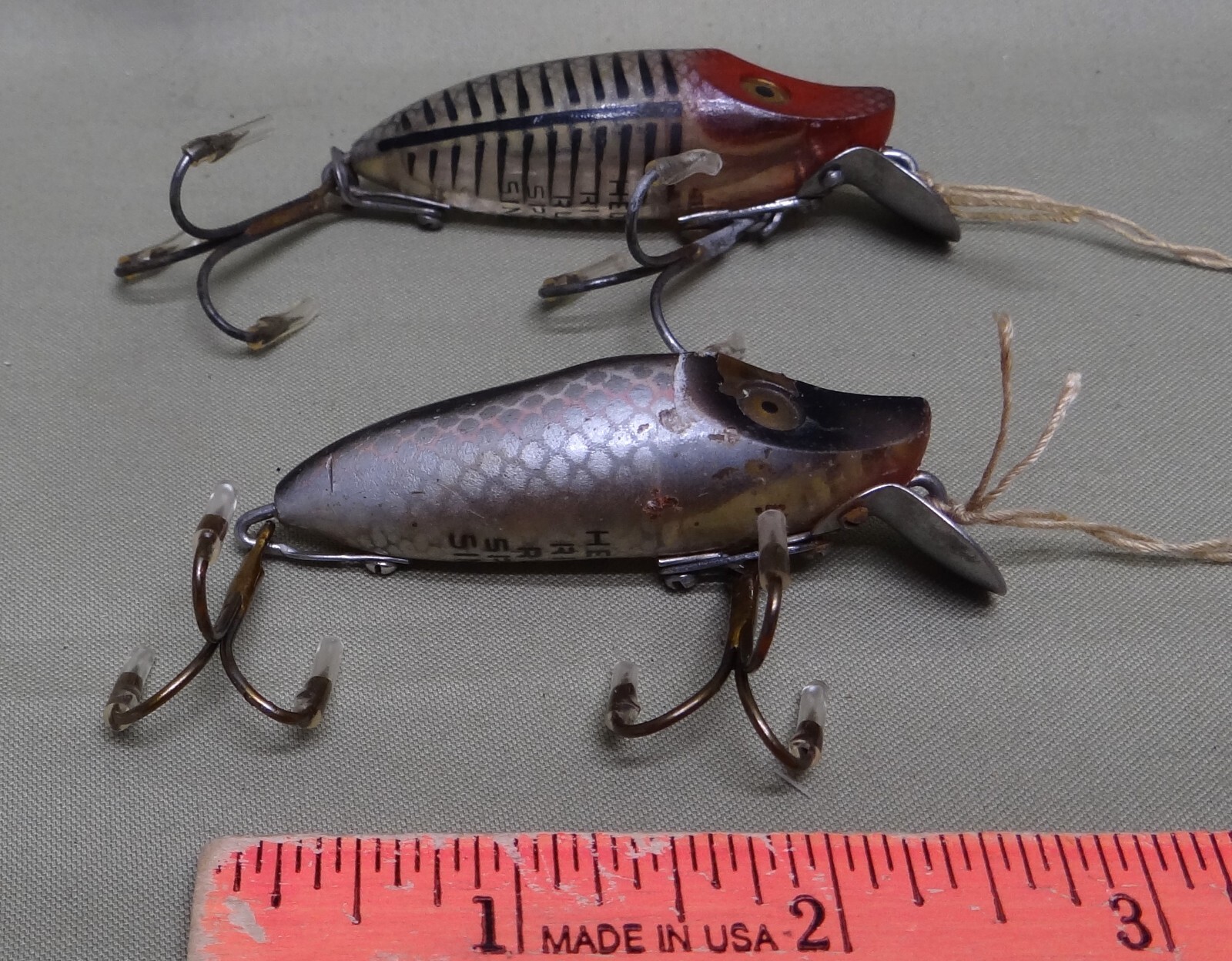 Two Heddon #9110 River River Runts, 2 1/2" Sinker's, 2 Pc. Hwd., C ...