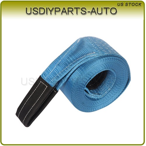 4" x 30' Heavy Duty Recovery Winch Tow Loop Strap 4x4 Rope Chain Towing ...