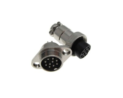 HQ 10 Contacts 10-Pin Aviation Plug Connector - M16 - Panel Mount ...