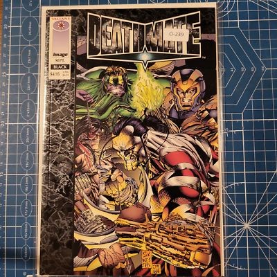 DEATHMATE BLACK BLACK 8.0+ 1ST APP VALIANT ENTERTAINMENT COMIC BOOK O ...