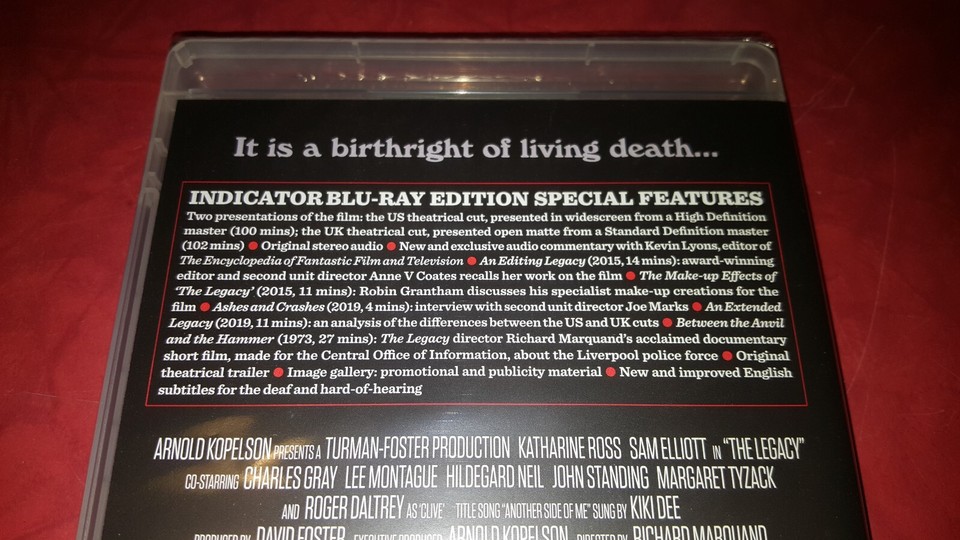 The Legacy Indicator Blu Ray OOP New Sealed Sam Elliott Marquand | eBay