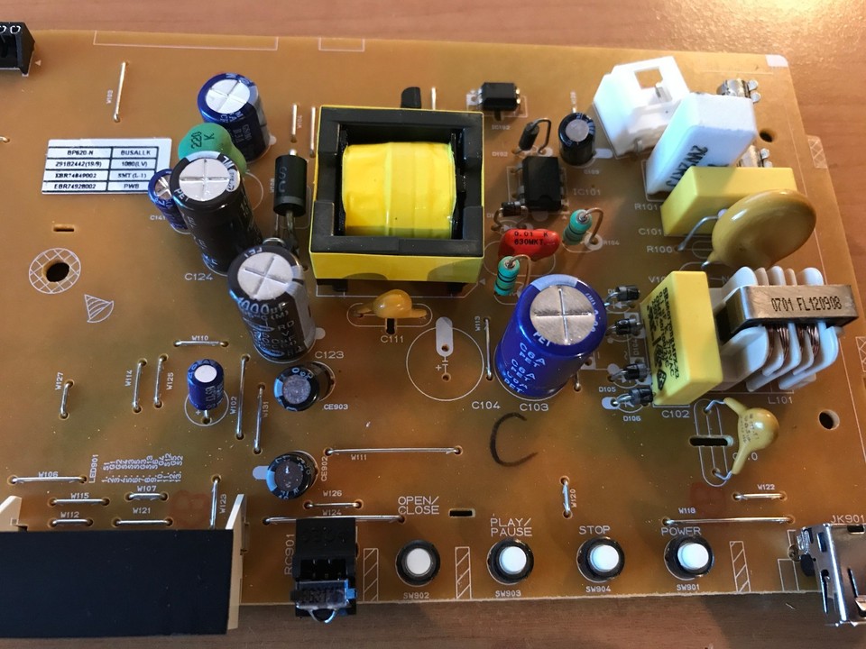 Power Supply Board Fits LG BD620 EBR74928002 | eBay