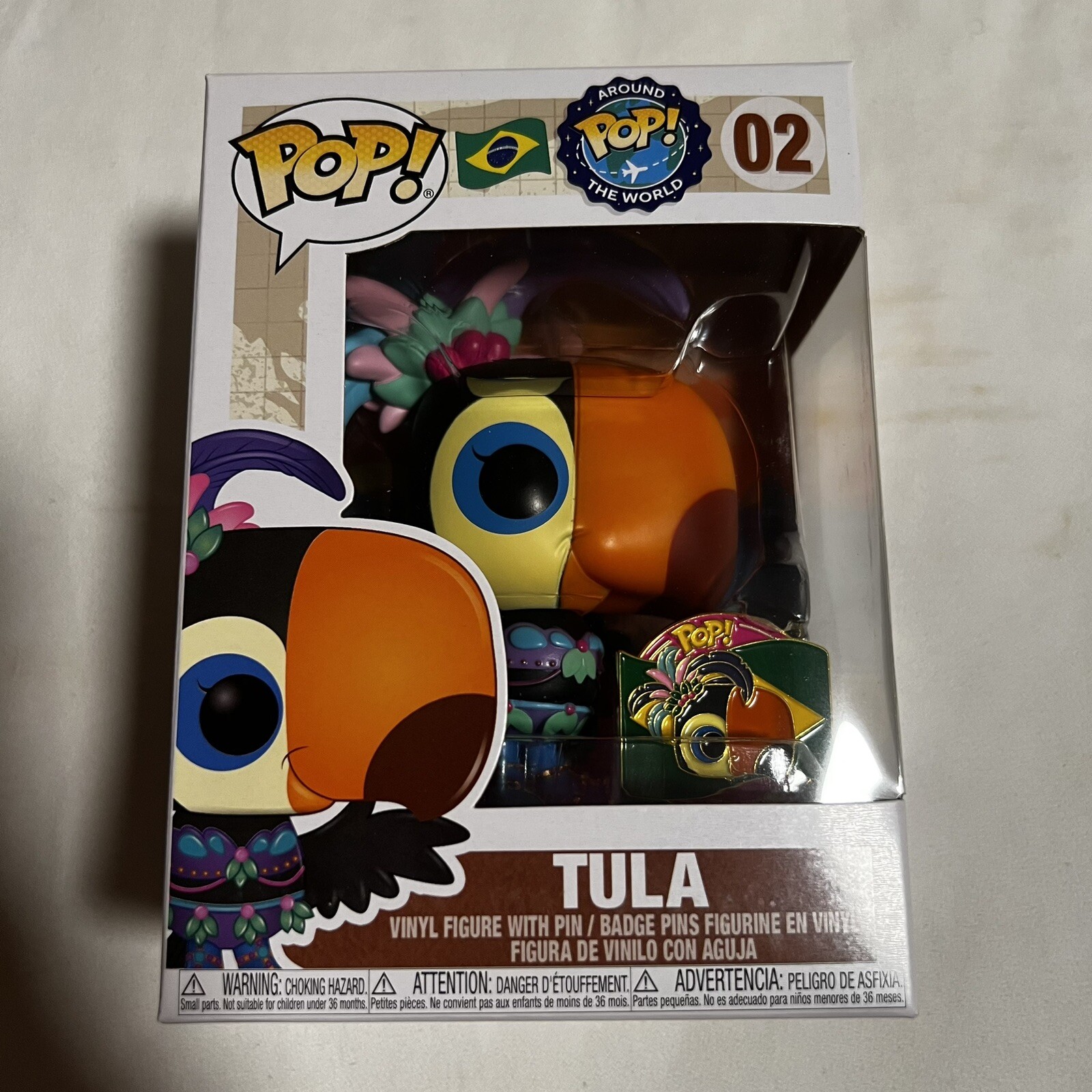 Funko Pop Around the World Brazil Tula 02 Vinyl Figure With Pin NIB | eBay