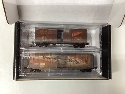 Micro Trains #983 05 087 N scale "Western Pacific” weathered box car 2 ...
